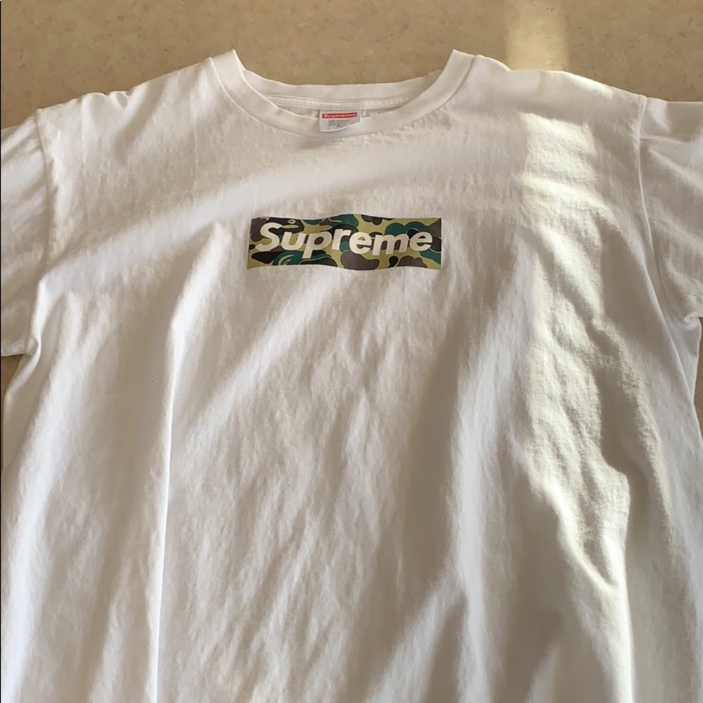 Supreme X Bape Bogo T-Shirt Size Large - Gem